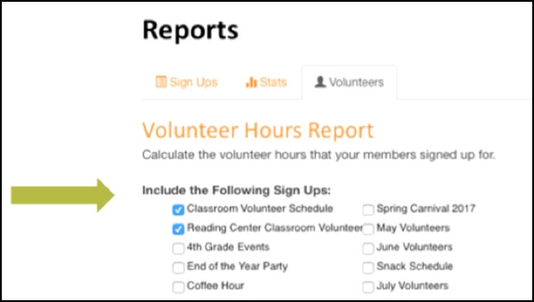 Volunteer Hour Reports