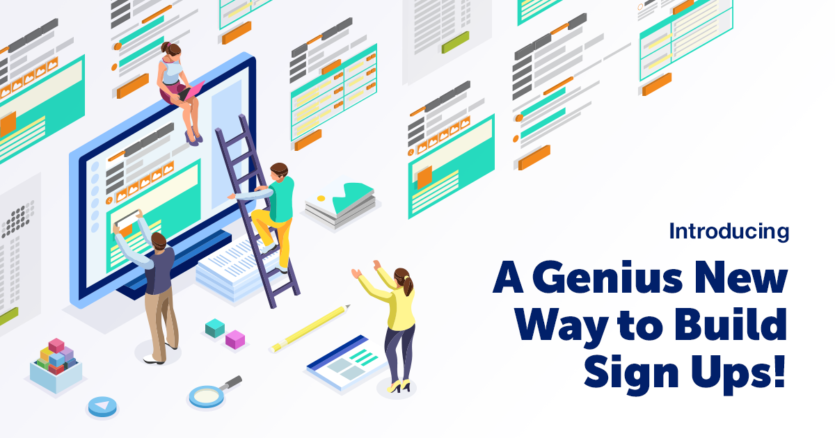 New Sign Up Builder Announcement from SignUpGenius