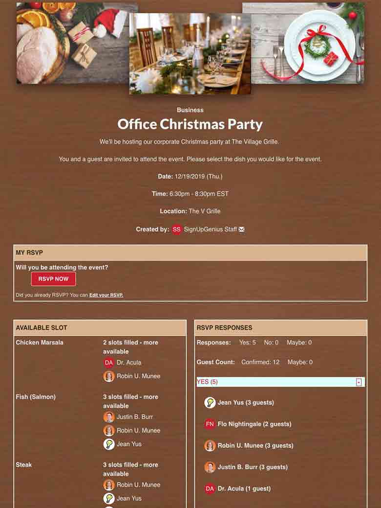 SignUpGenius.com: Free Online Sign Up Forms