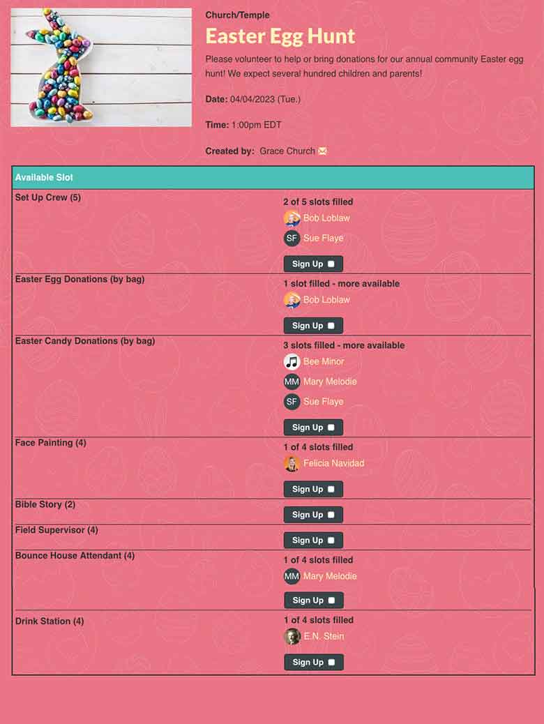 SignUpGenius.com: Free Online Sign Up Forms