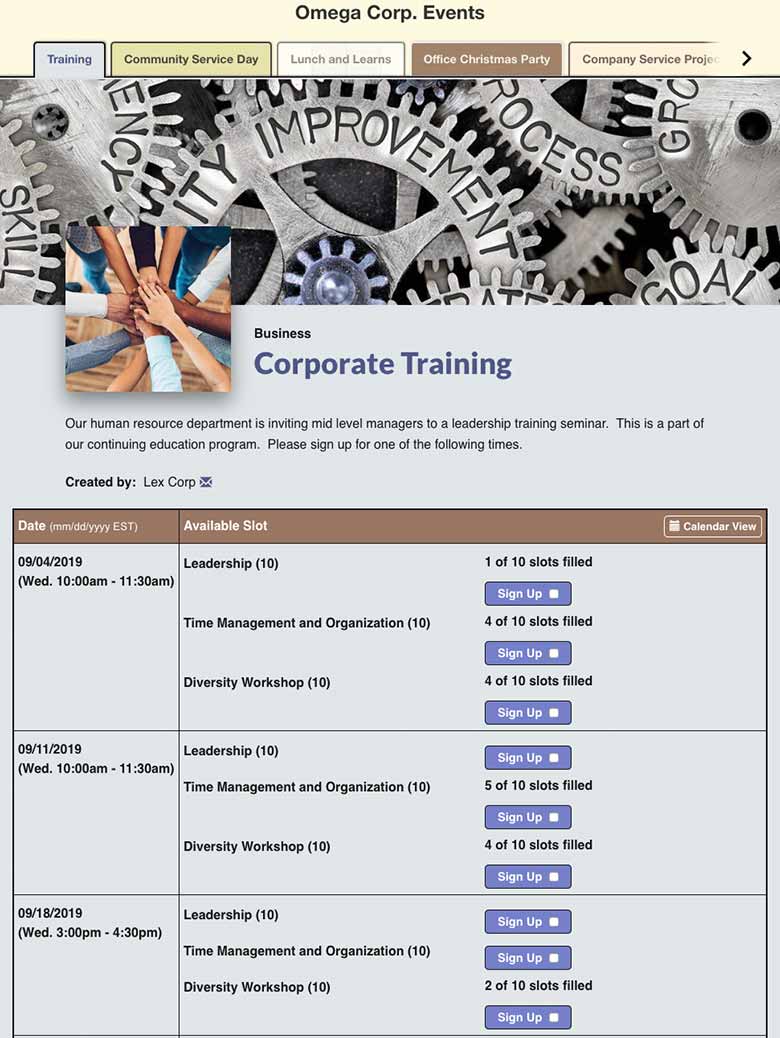 SignUpGenius.com: Free Online Sign Up Forms