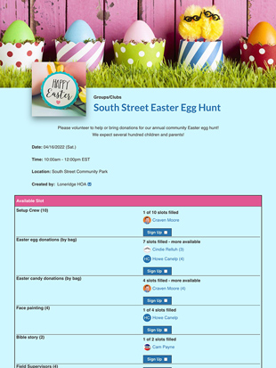 SignUpGenius.com: Free Online Sign Up Forms