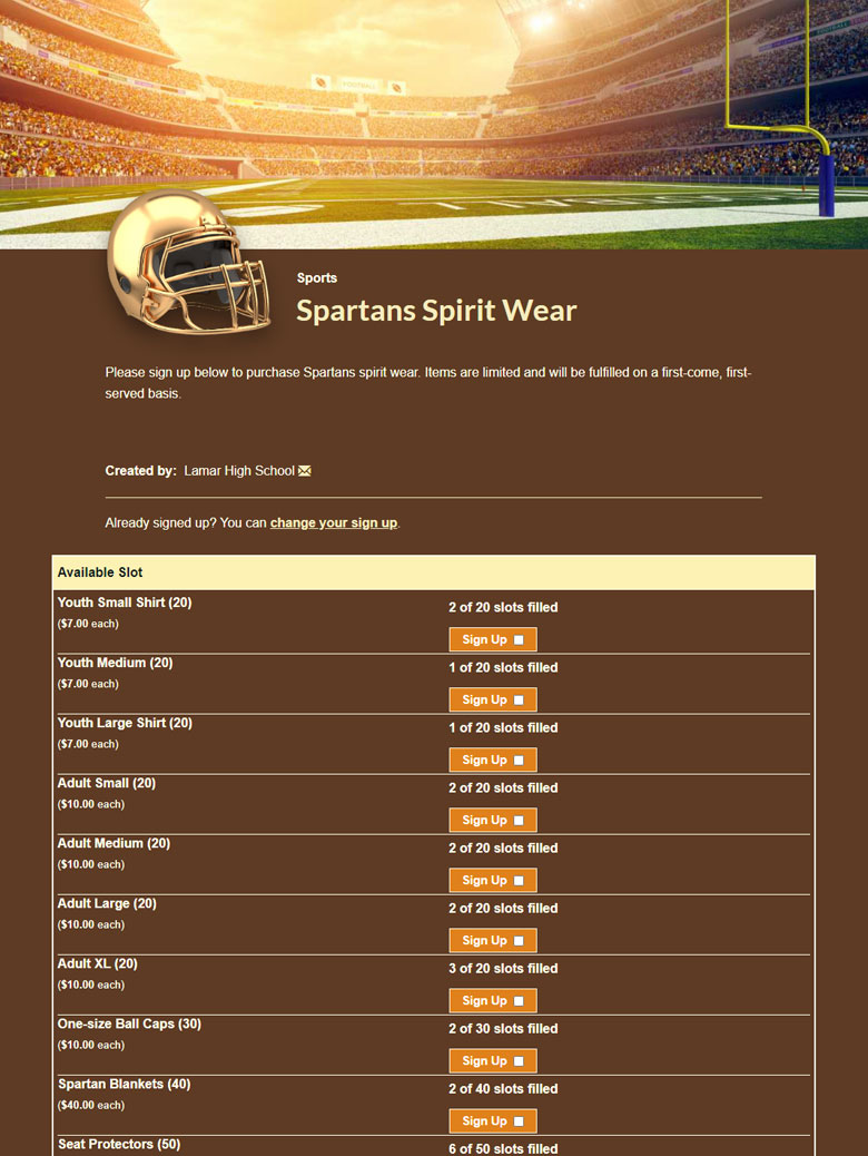 SignUpGenius.com: Free Online Sign Up Forms