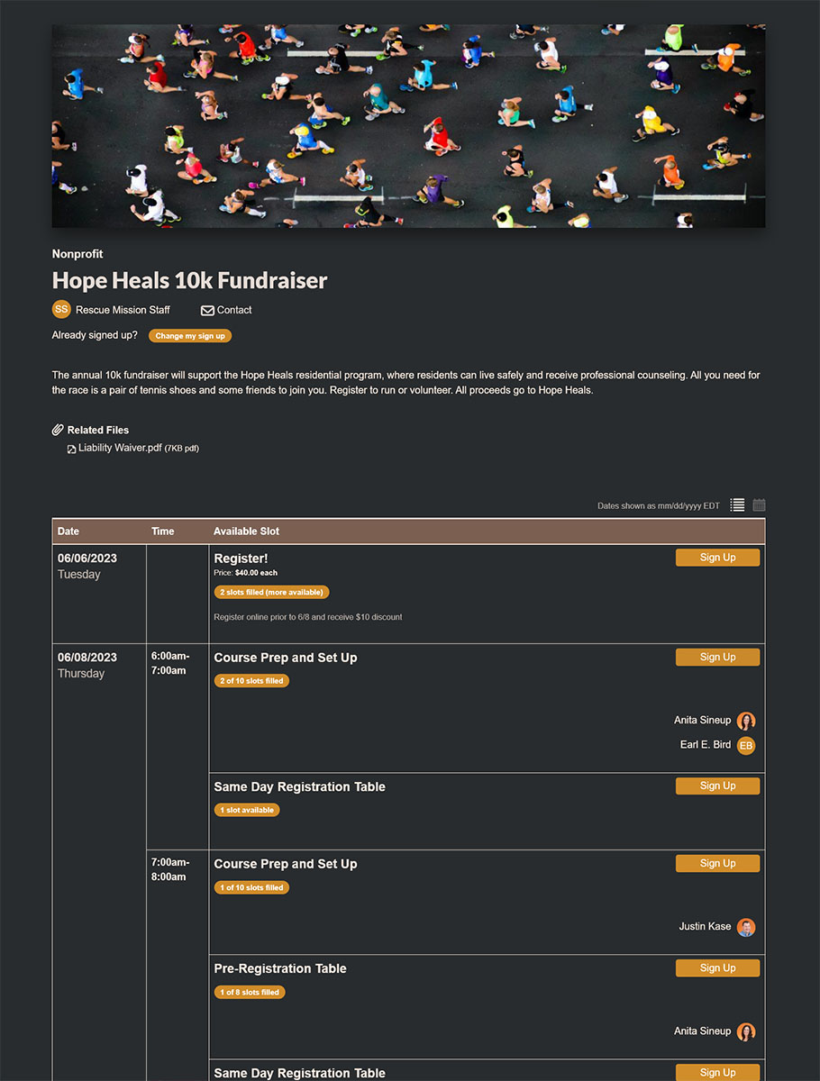 SignUpGenius - Free Online Sign Up Forms