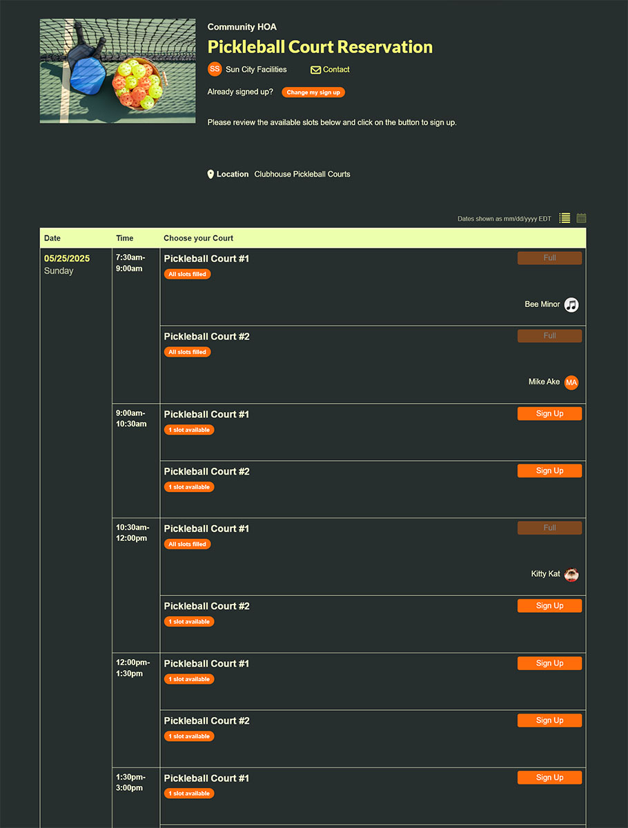 SignUpGenius - Free Online Sign Up Forms