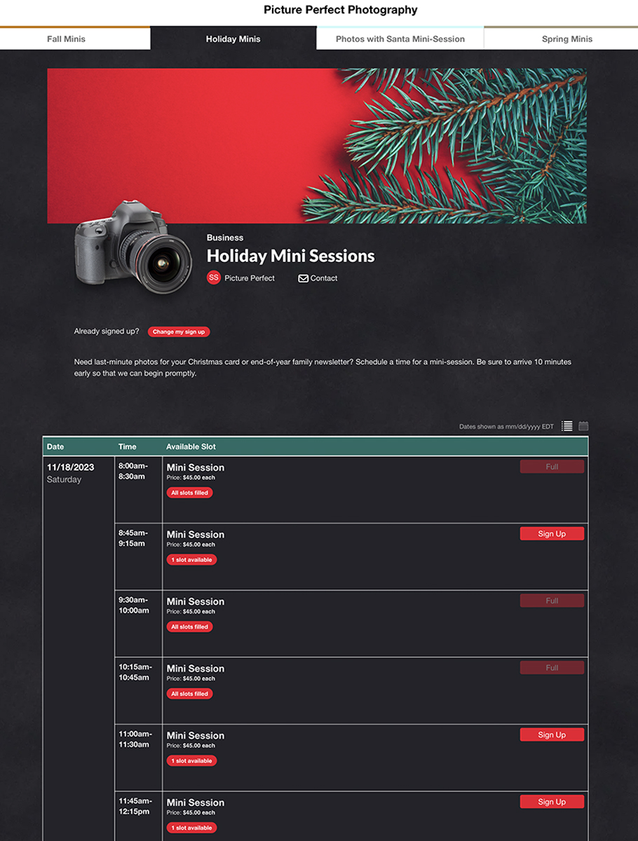 SignUpGenius - Free Online Sign Up Forms