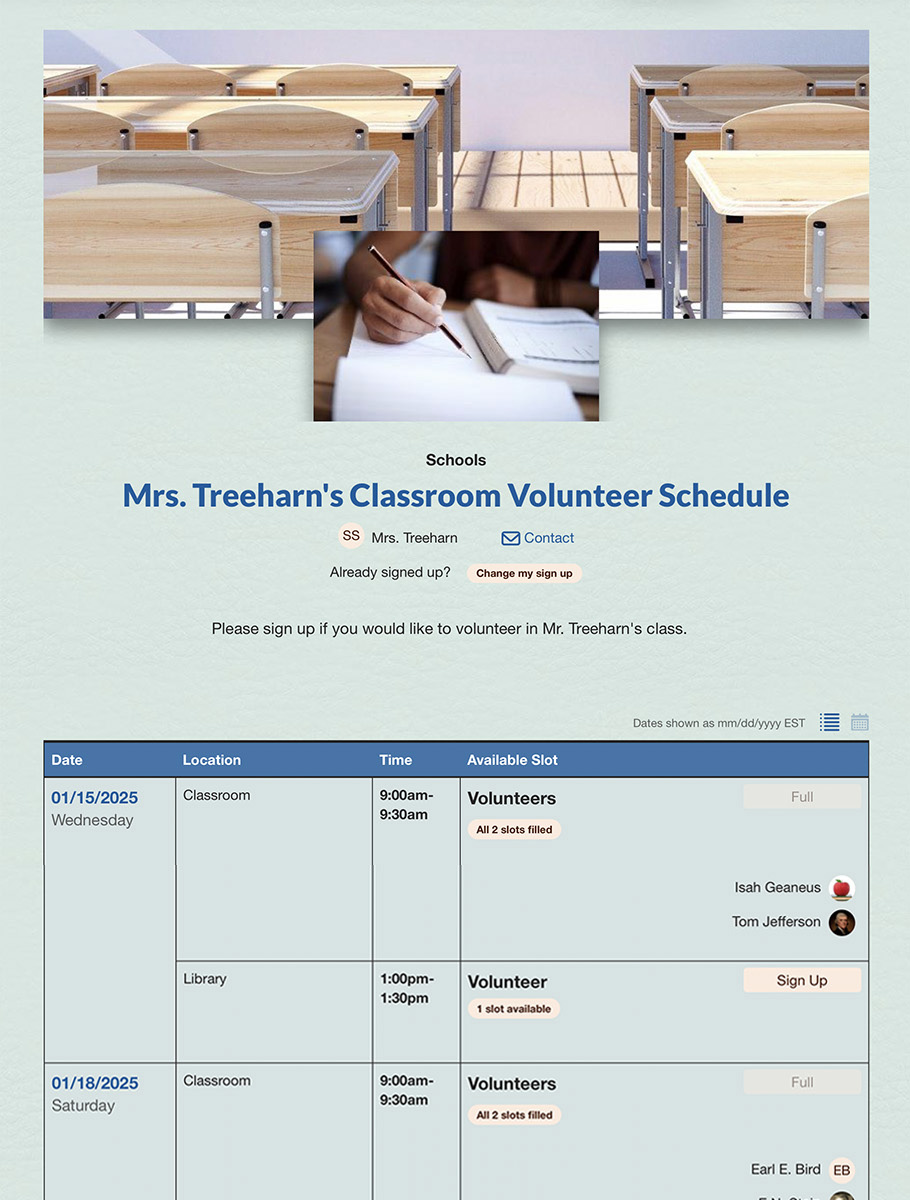 SignUpGenius - Free Online Sign Up Forms