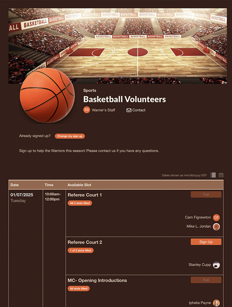 SignUpGenius - Free Online Sign Up Forms