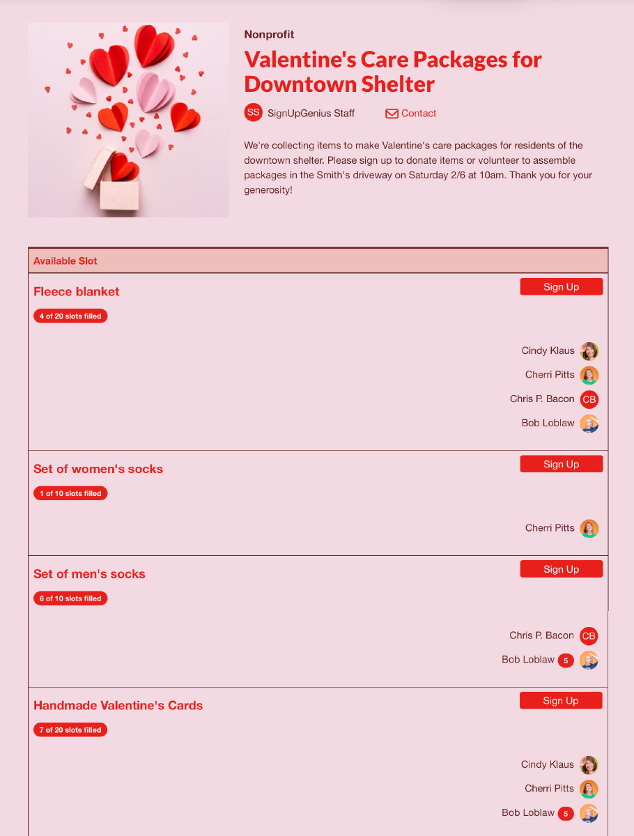 SignUpGenius - Free Online Sign Up Forms