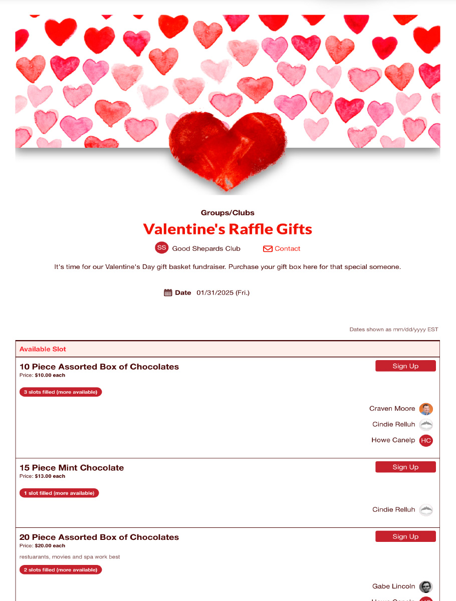 SignUpGenius - Free Online Sign Up Forms