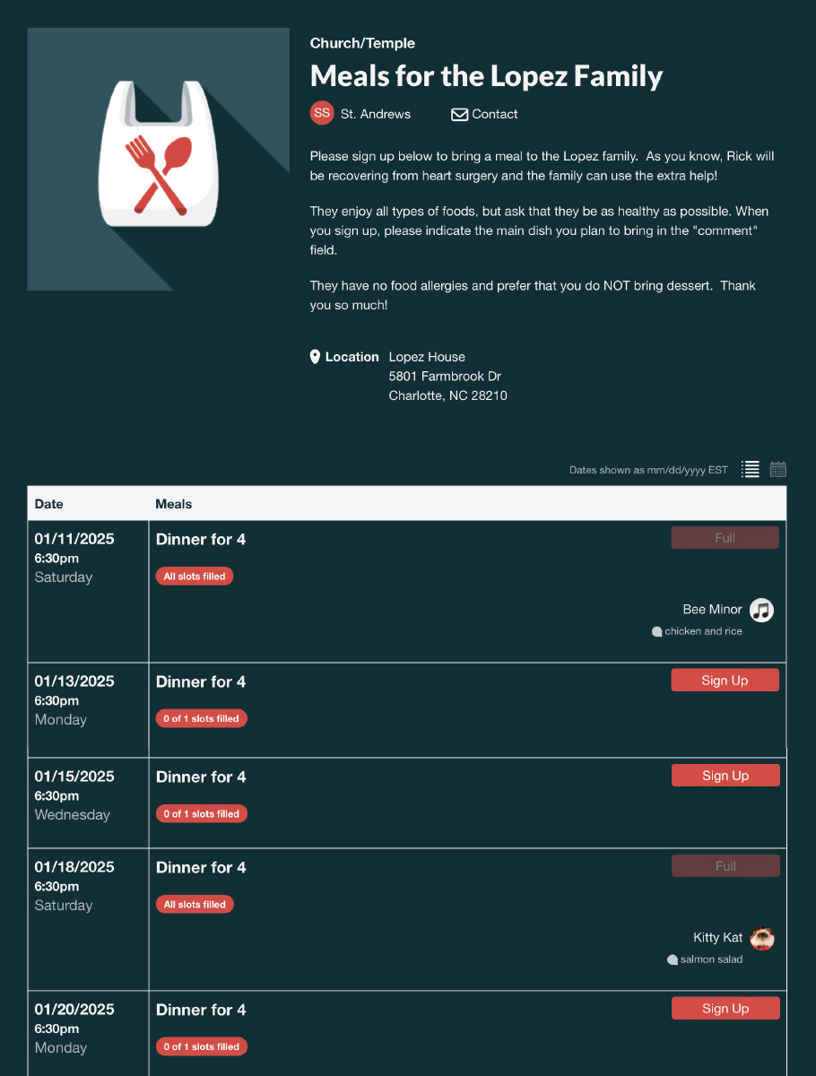SignUpGenius - Free Online Sign Up Forms